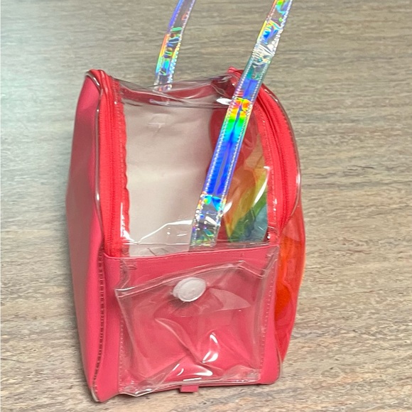 Barbie | Accessories | Barbie Clear Plastic Rainbow Bag With Velcro ...